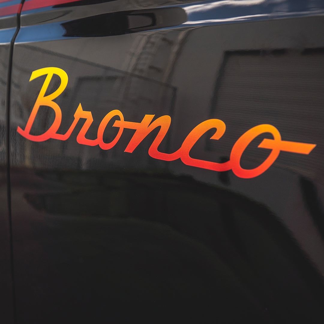 Bronco Heritage Logo Decal Set Redline Designtv