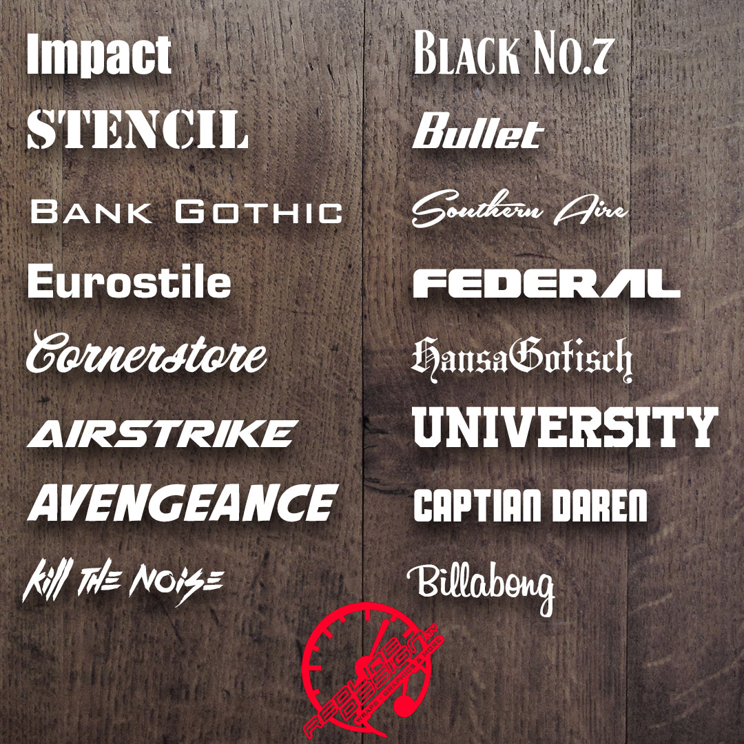 Custom Gamertag Decal – Redline Design.tv