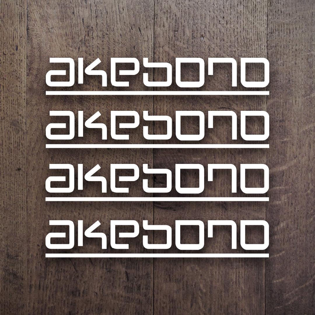 Akebono Brake Caliper Decals – Redline Design.tv