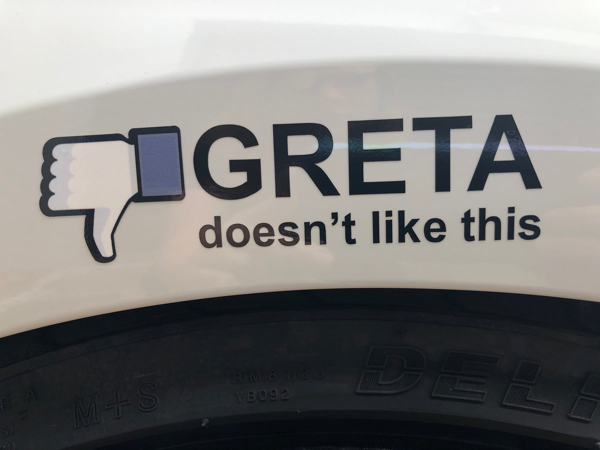 Greta Doesn't Like This Decal – Redline Design.tv