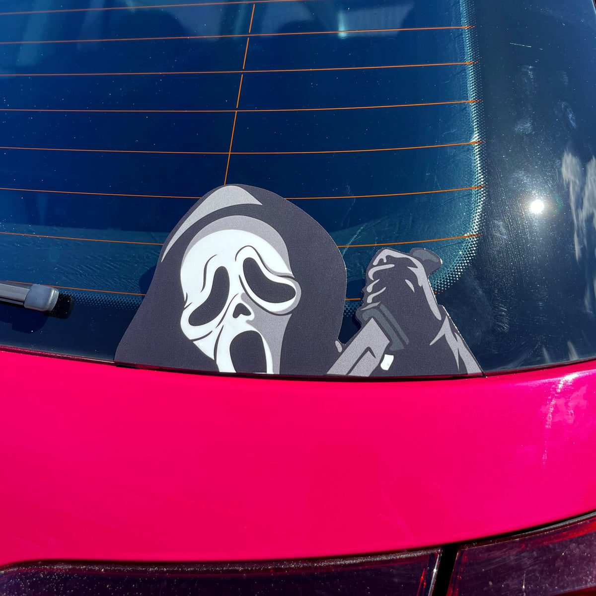 Ghostface Peeker Decal – Redline Design.tv