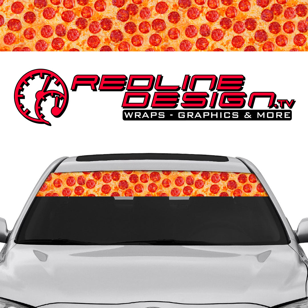 Pizza Windshield Banner – Redline Design.tv