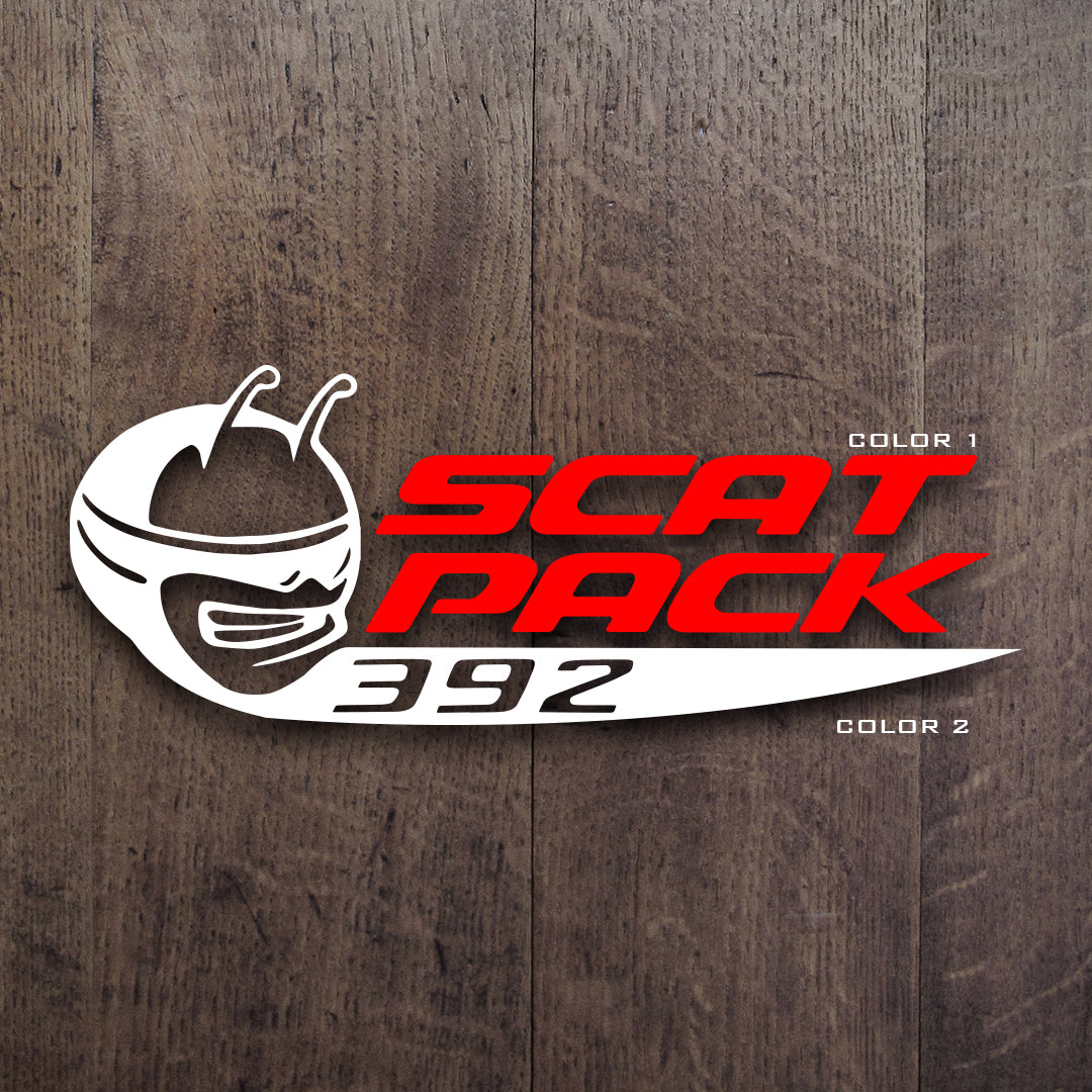 Scat Pack Logo NEW 19 23 Dodge Challenger "SCAT PACK 392" Hemi RH