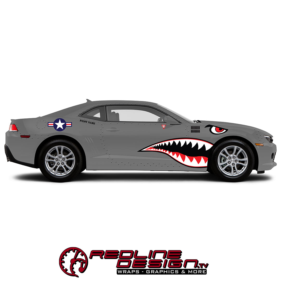 Shark Mouth Livery – Redline Design.tv